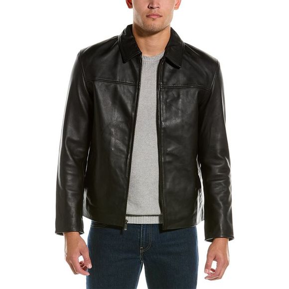 Cole Haan | Jackets & Coats | Cole Haan Smooth Leather Jacket | Poshmark